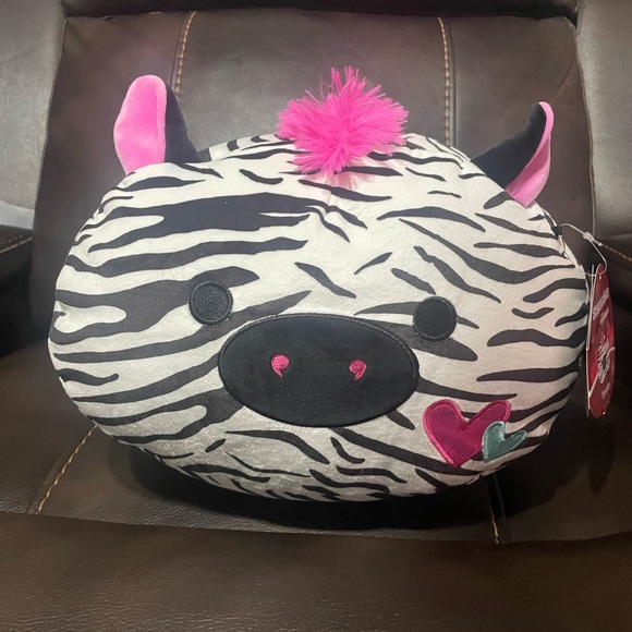 Squishmallows | Toys | Squishmallows Zebra Plush With Pink Highlights ...